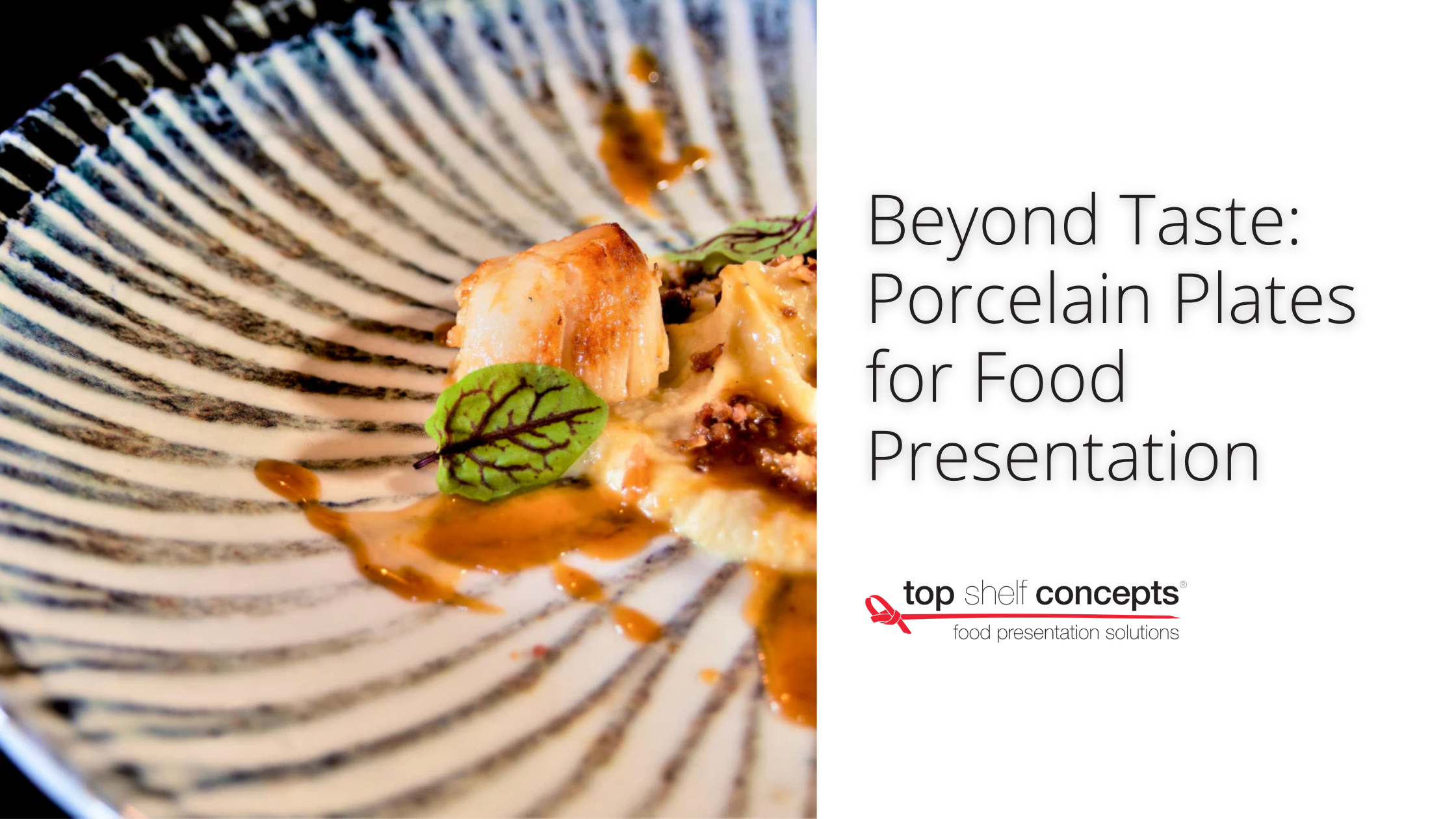 Beyond Taste: Porcelain Plates for Food Presentation – Top Shelf Concepts